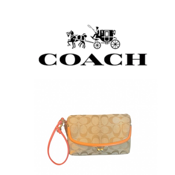 Coach | Bags | Coach Fold Over Frame Kisslock Wristlet | Poshmark